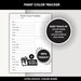 Paint Color Palette Printable, Paint Color Tracker, Color Brand, Colour ...