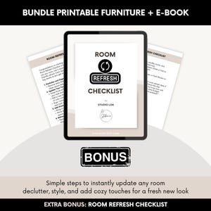 Printable Scale Furniture Templates + Interior Design Guide, DIY Room ...