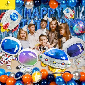 Outer Space Astronaut Birthday Party Balloon Decoration for Kids - Etsy