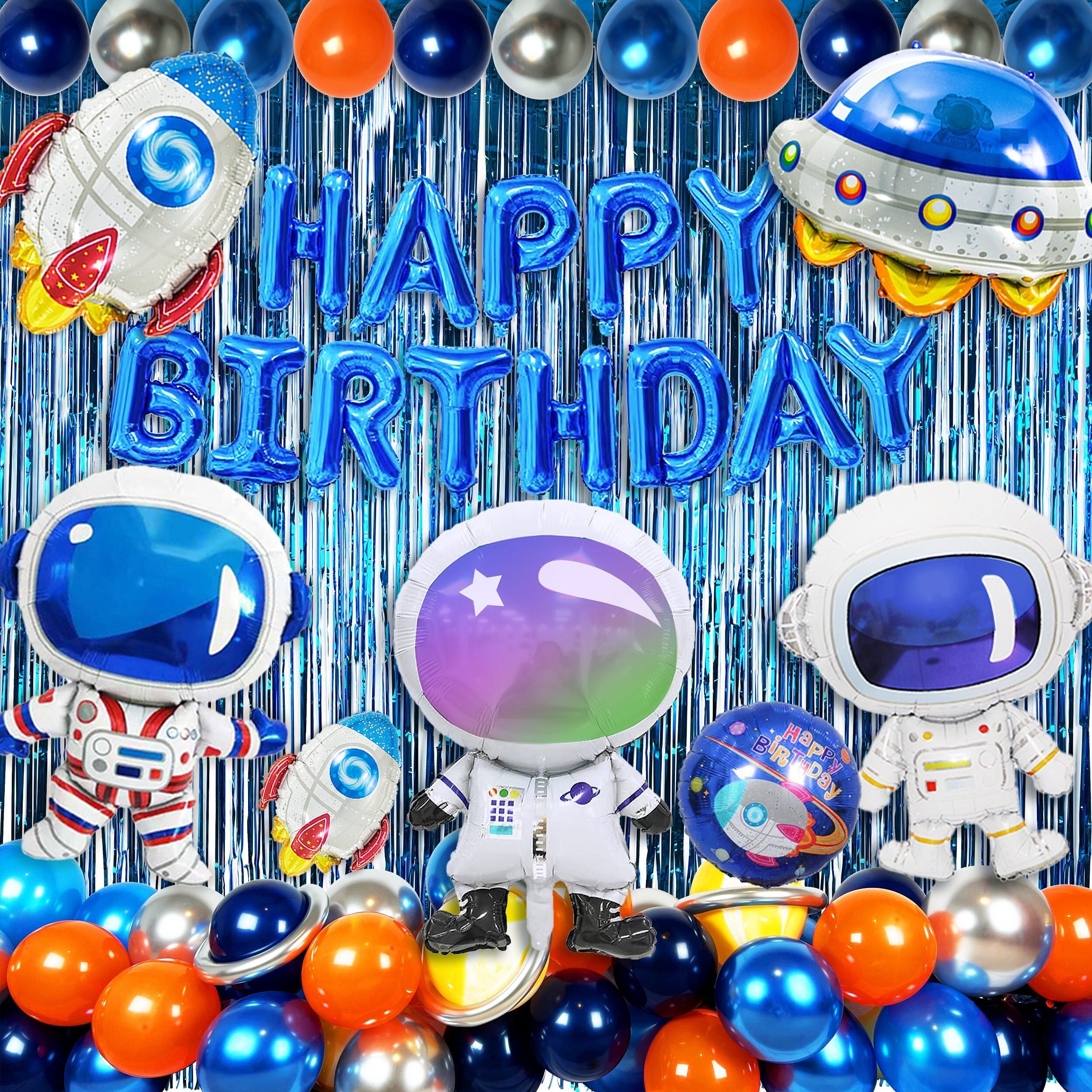 Outer Space Astronaut Birthday Party Balloon Decoration for Kids - Etsy