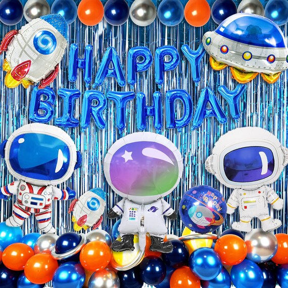 Outer Space Astronaut Birthday Party Balloon Decoration for - Etsy