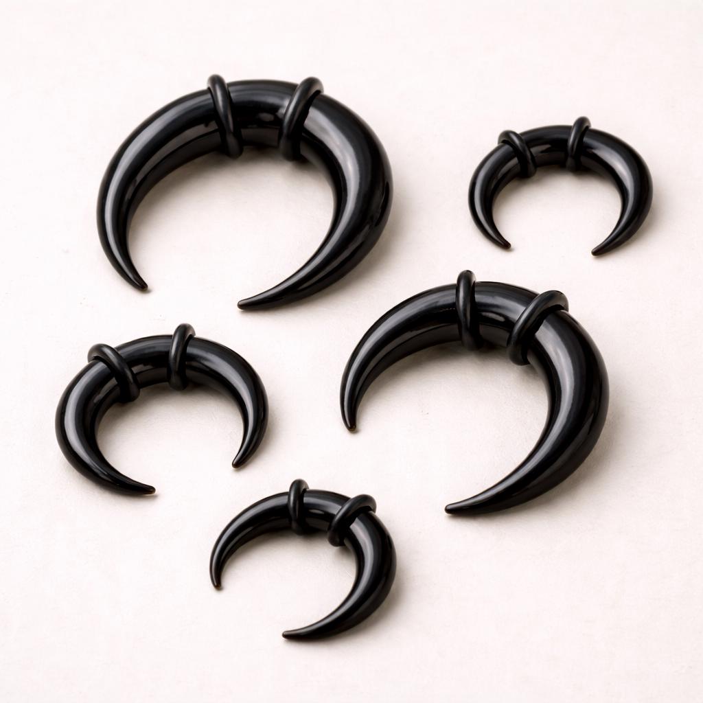 Handmade Buffalo Horn Pincher Taper Earrings | Natural Body Jewelry - Etsy
