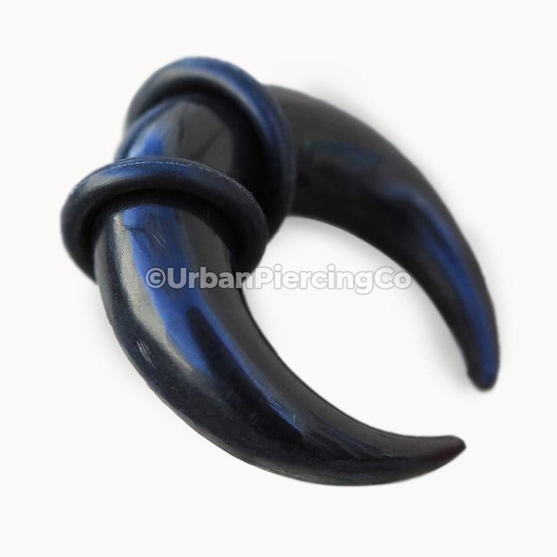 Buffalo Horn Pincher Taper With O-rings | Handmade Taper Earrings ...