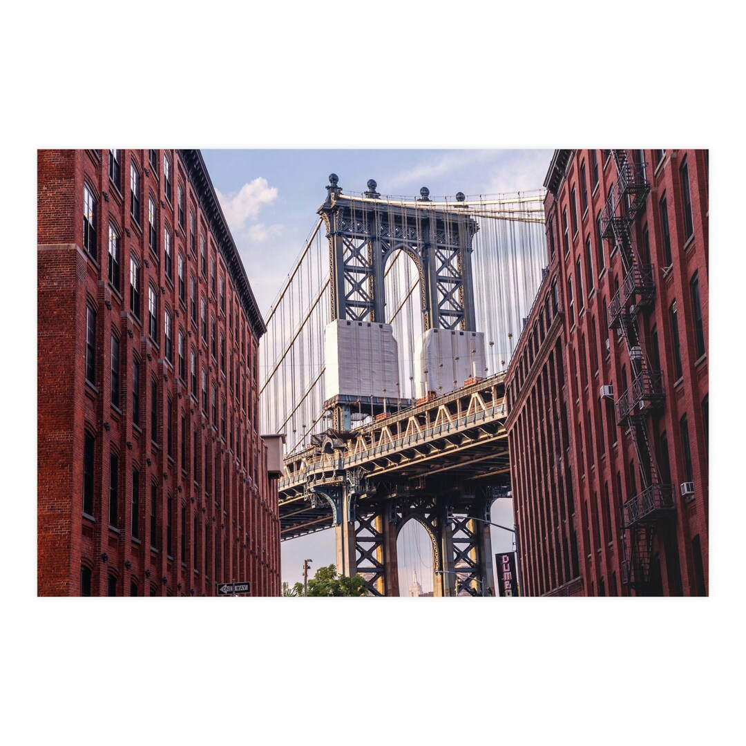 Dumbo Bridge NYC 36x24 Poster Horizontal HD Large - Etsy