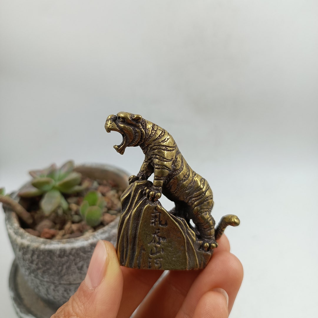 Solid Pure Copper Exquisite Solid Copper Tiger Collection Crafts Copper ...