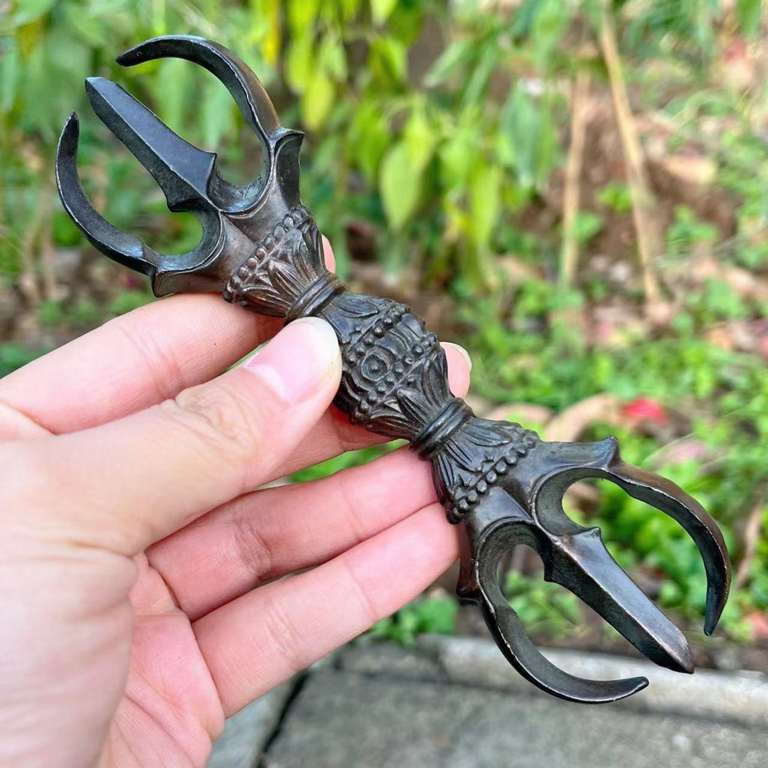 Bronze Phurba Mascot Buddhism Vajra Phurba Amulet, Tibetan Buddhist ...