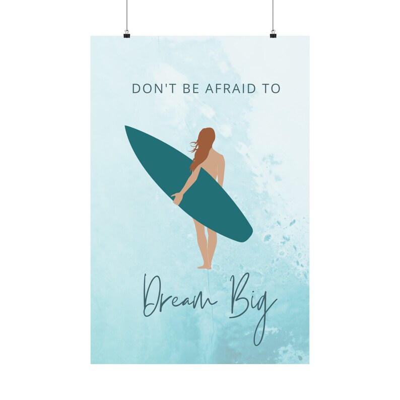 Matte Vertical Posters-dream Big (ginger) - Etsy