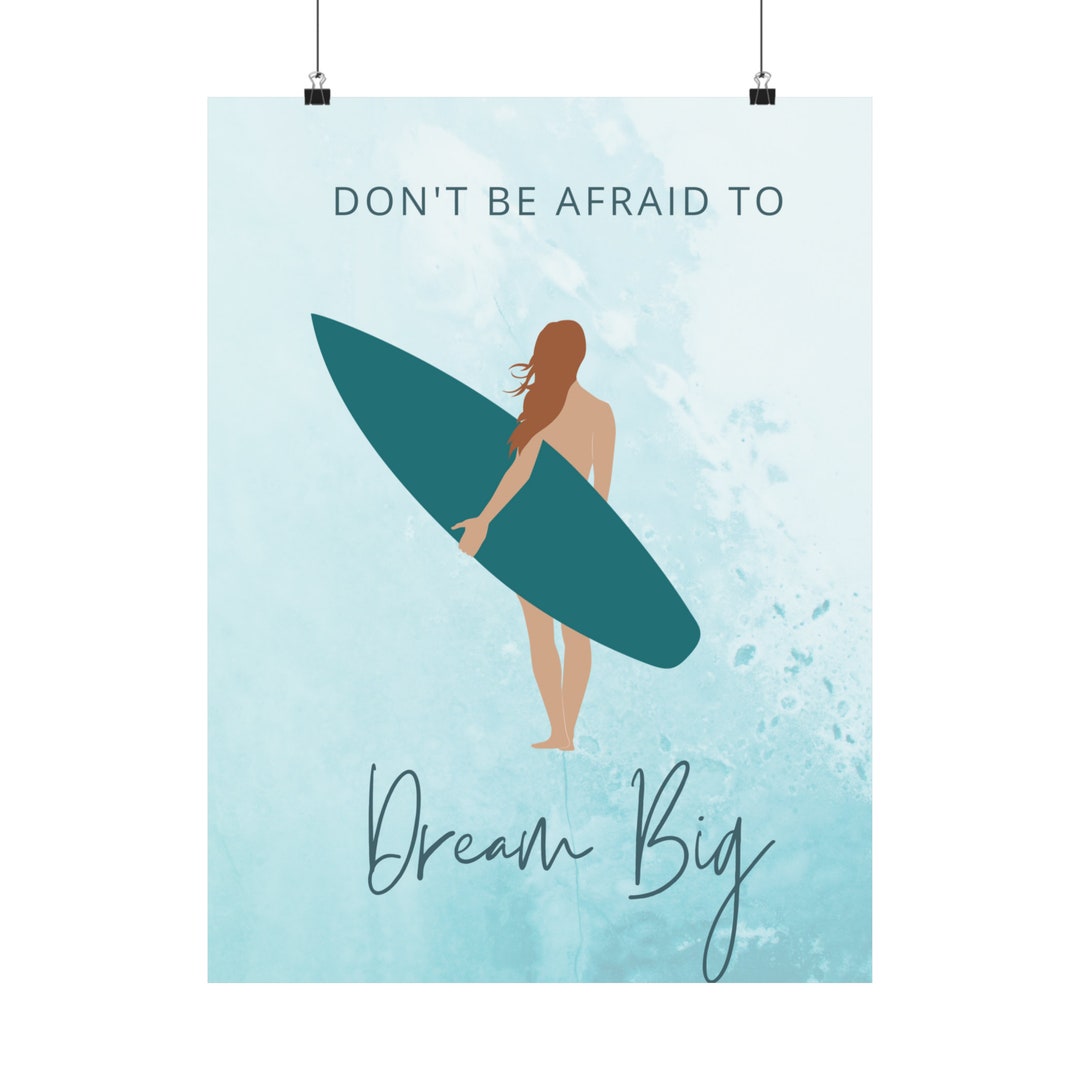 Matte Vertical Posters-dream Big (ginger) - Etsy