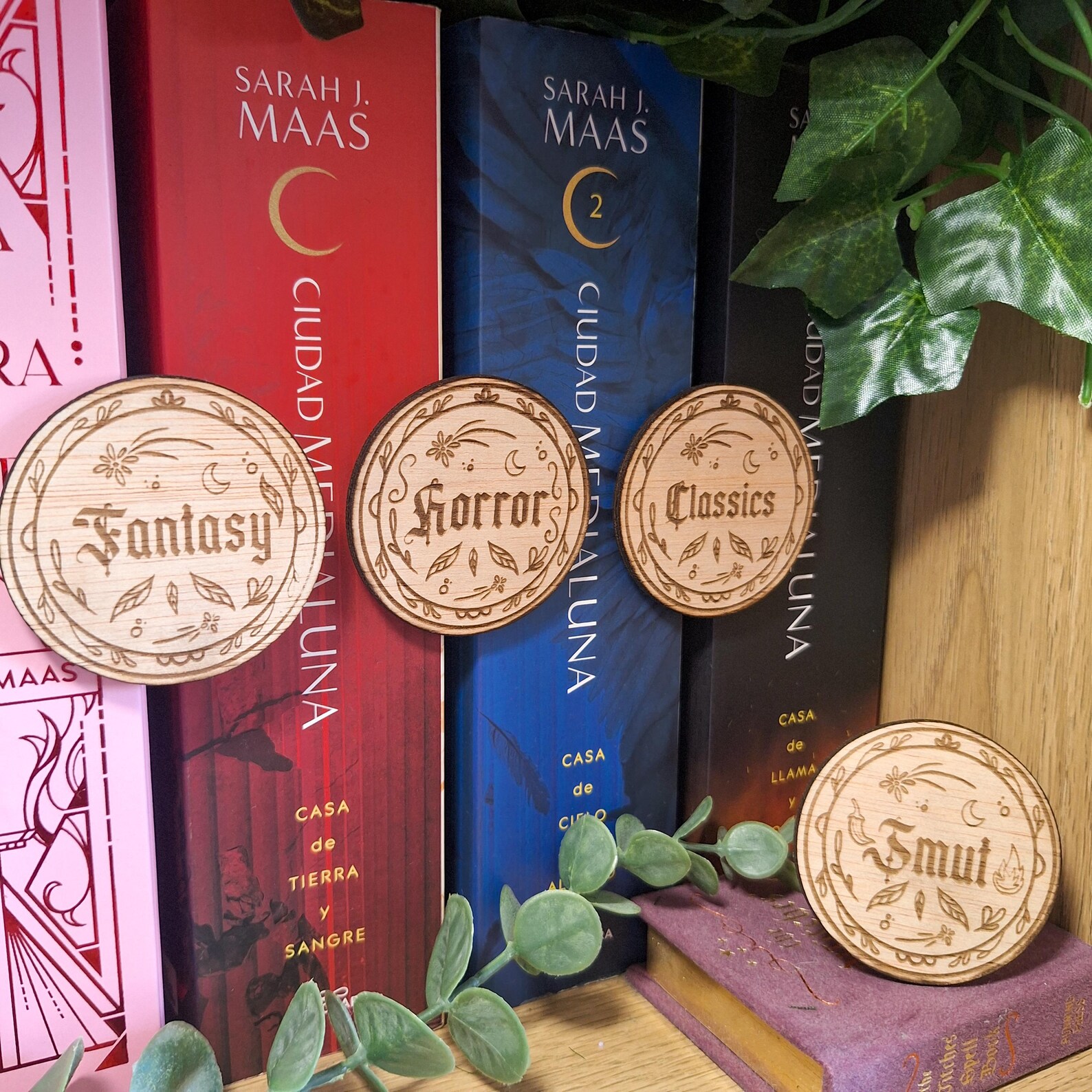 Minimalist Bookshelf Divider Sign: Book Lover Library Decor. Books ...