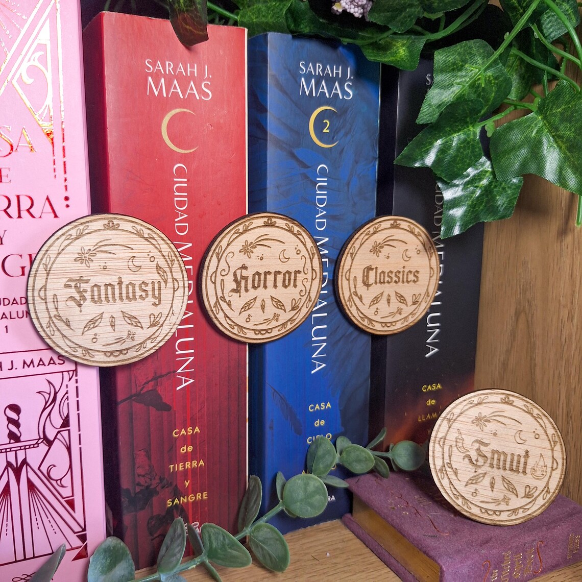 Minimalist Bookshelf Divider Sign: Book Lover Library Decor. Books ...