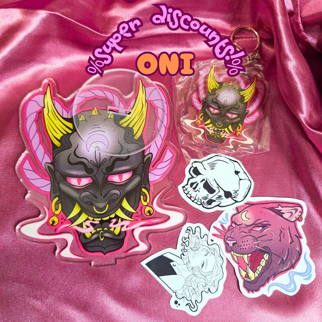 Oni Mask. Japanese Oni Mask Merch. Yokai Merch. Japanese Yokai Decor - Etsy