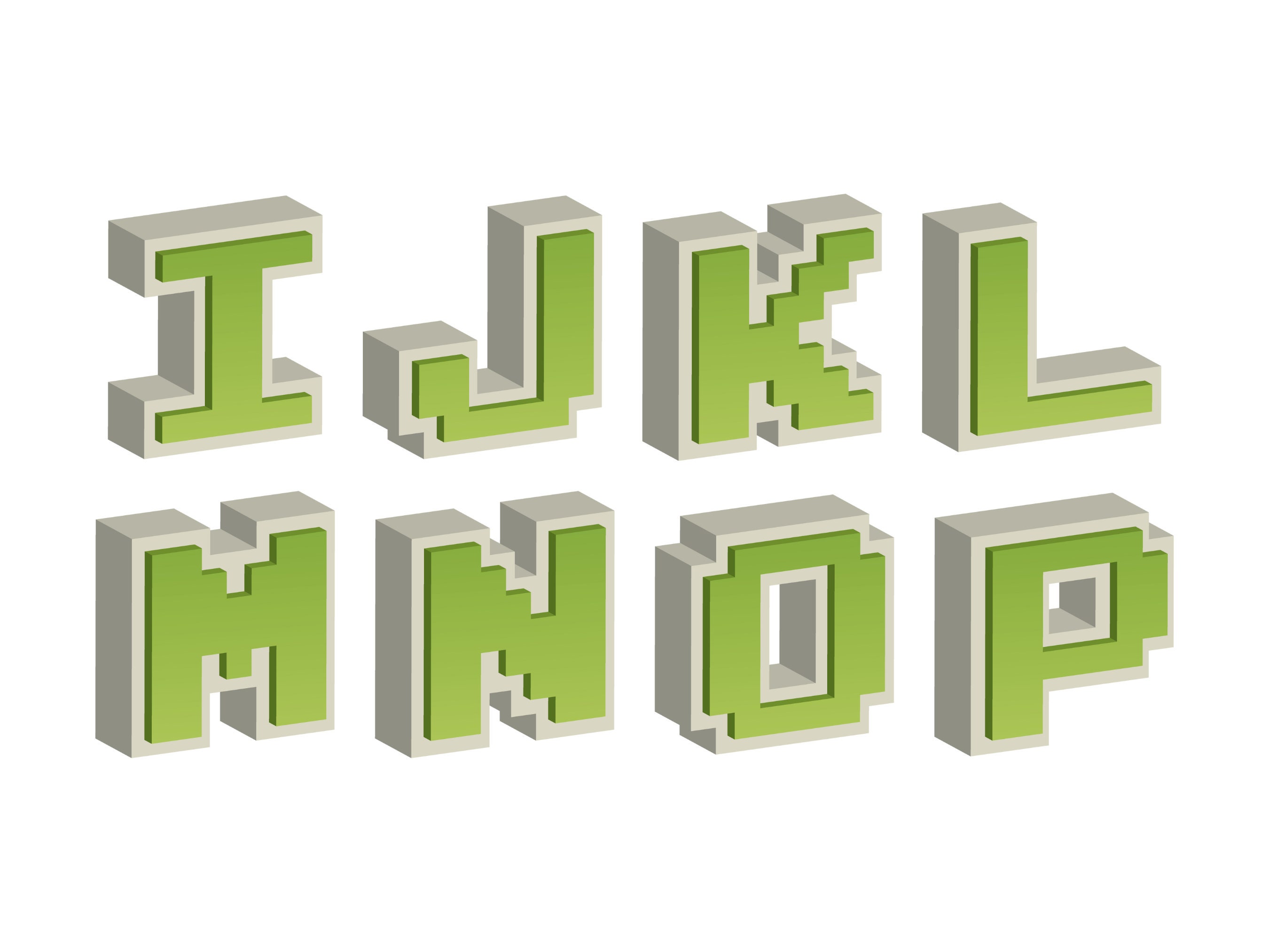 Arcade Alphabet Clipart, Pixel Alphabet Vector Png Eps Ai, Arcade Pixel ...