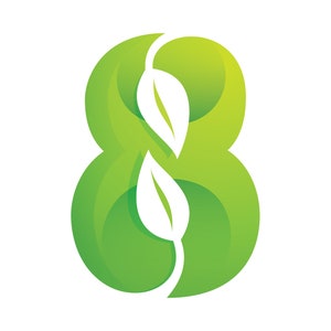 Leaves Numbers, Leaf Numberal Vector Png Eps Ai, Plant Numers ...