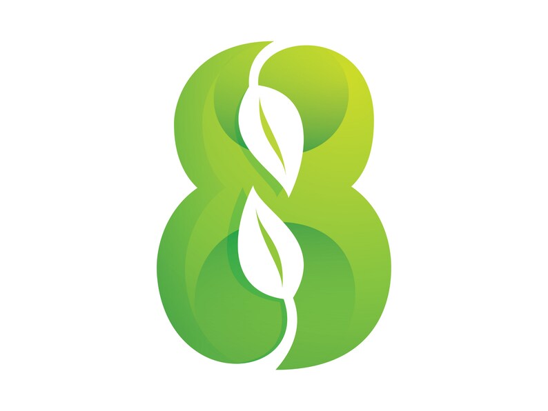 Leaves Numbers, Leaf Numberal Vector Png Eps Ai, Plant Numers ...