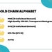 Gold Chain Alphabet Clipart Gold Chain Alphabet Vector Png - Etsy