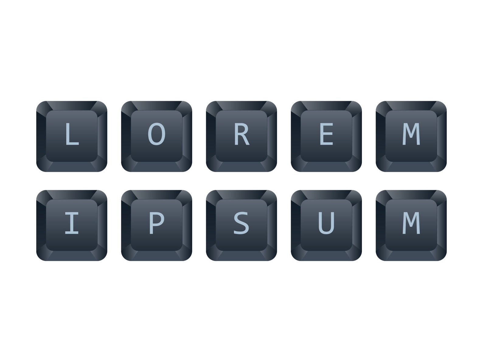 Black Keyboard Alphabet, Keycaps Alphabet Vector Png Svg Eps Ai, Key ...