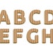 Cardboard Alphabet Clipart, Craft Alphabet Vector Png Svg Eps Ai, Beige ...