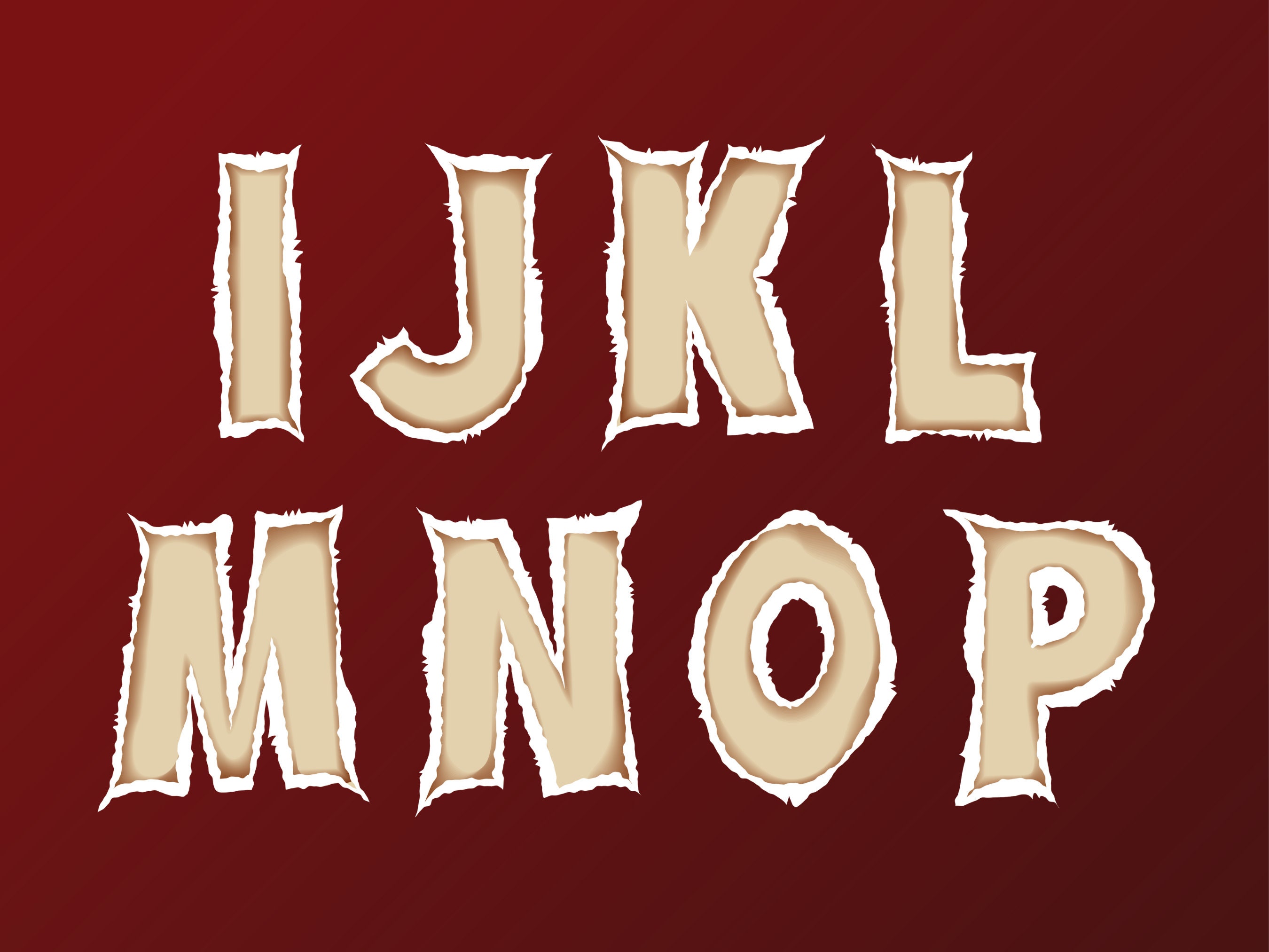 Ripped Open Paper Alphabet Clipart Ripped Alphabet Vector Png - Etsy