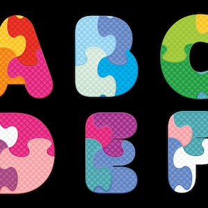Creative Colorful Alphabet Clipart, Colorful Alphabet Vector Png Svg ...
