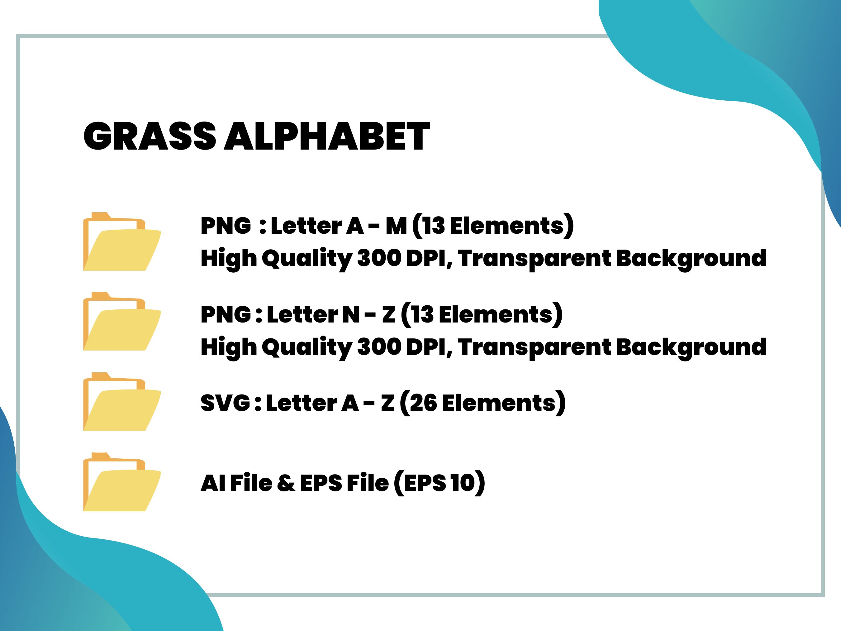 Grass Alphabet Clipart, Field Alphabet Png Svg Eps Ai, Plant Font ...