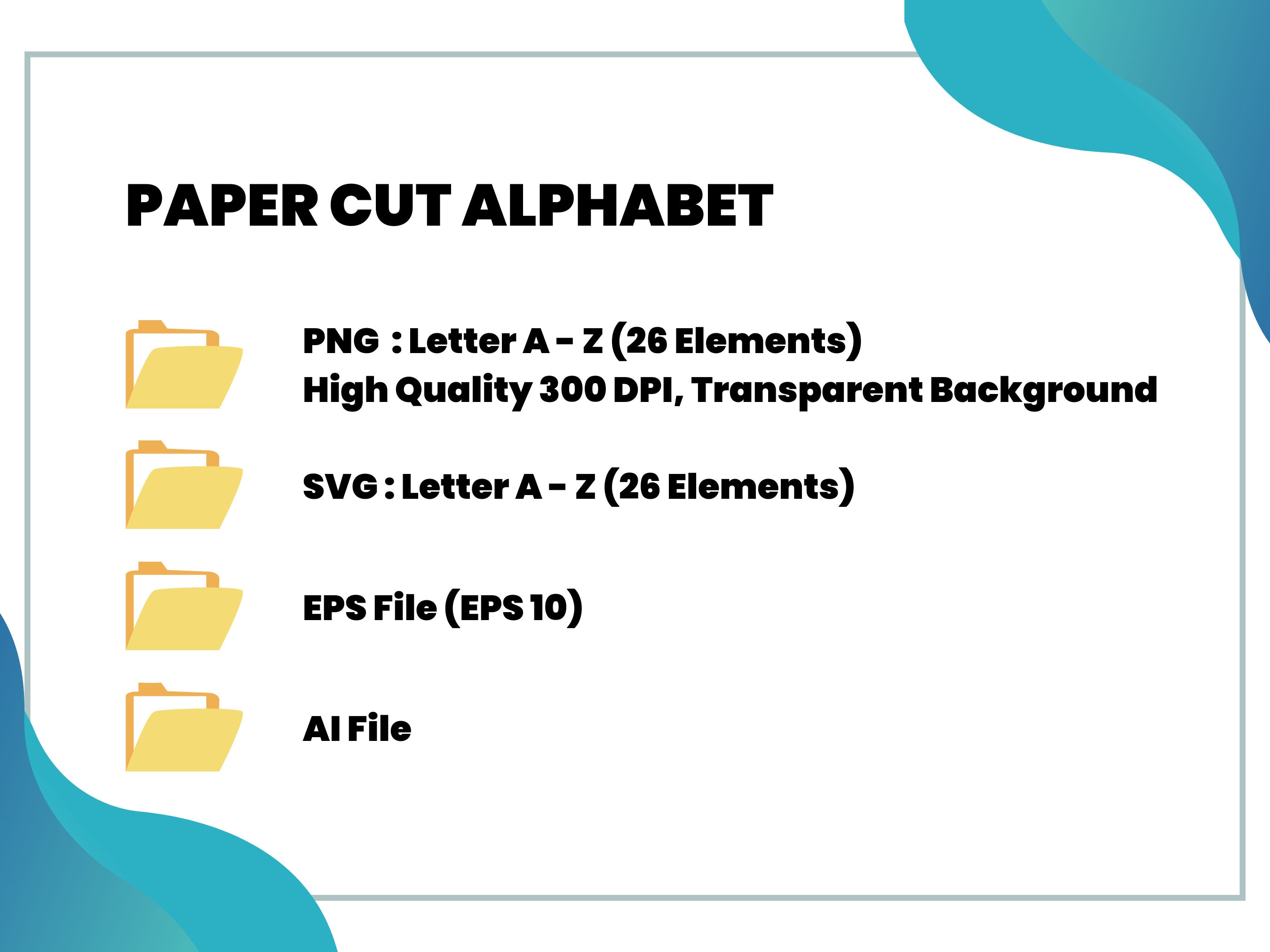 Paper Cut Alphabet Clipart, Paper Cut Alphabet Vector Png Svg Eps Ai ...