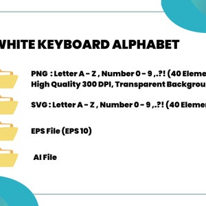 White Keyboard Alphabet, Keycaps Alphabet Vector Png Svg Eps Ai, Key ...