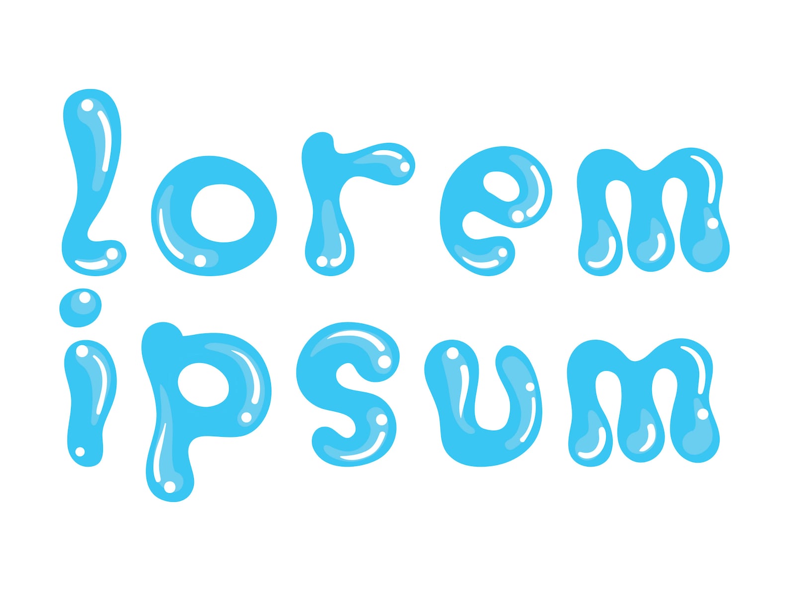 Water Alphabet Clipart, Water Splash Alphabet Vector Png Svg Eps Ai ...