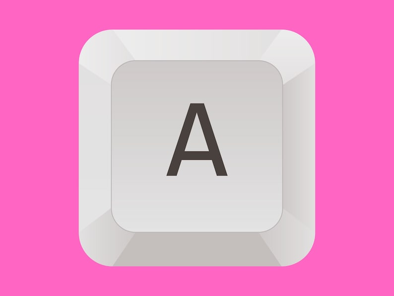White Keyboard Alphabet, Keycaps Alphabet Vector Png Svg Eps Ai, Key ...