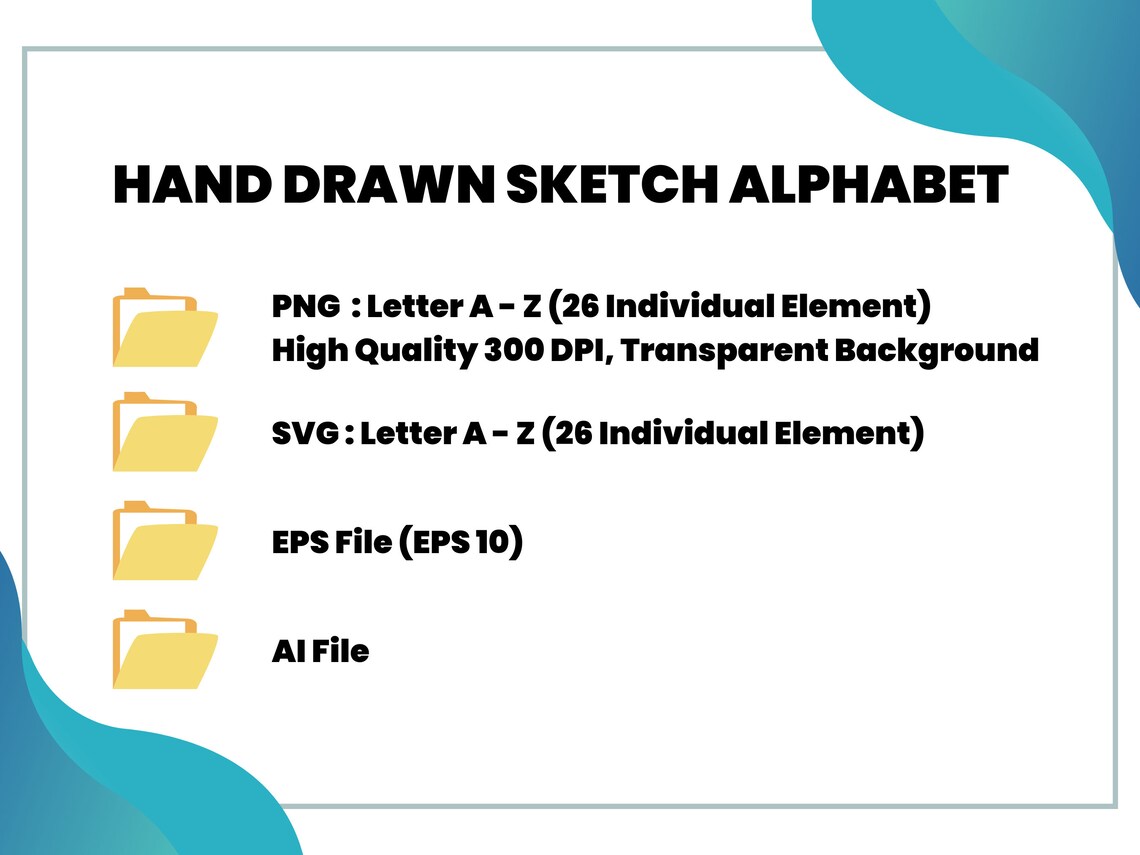 Hand Drawn Sketch Alphabet Clipart Sketch Alphabet Vector Png - Etsy