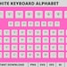 White Keyboard Alphabet, Keycaps Alphabet Vector Png Svg Eps Ai, Key ...