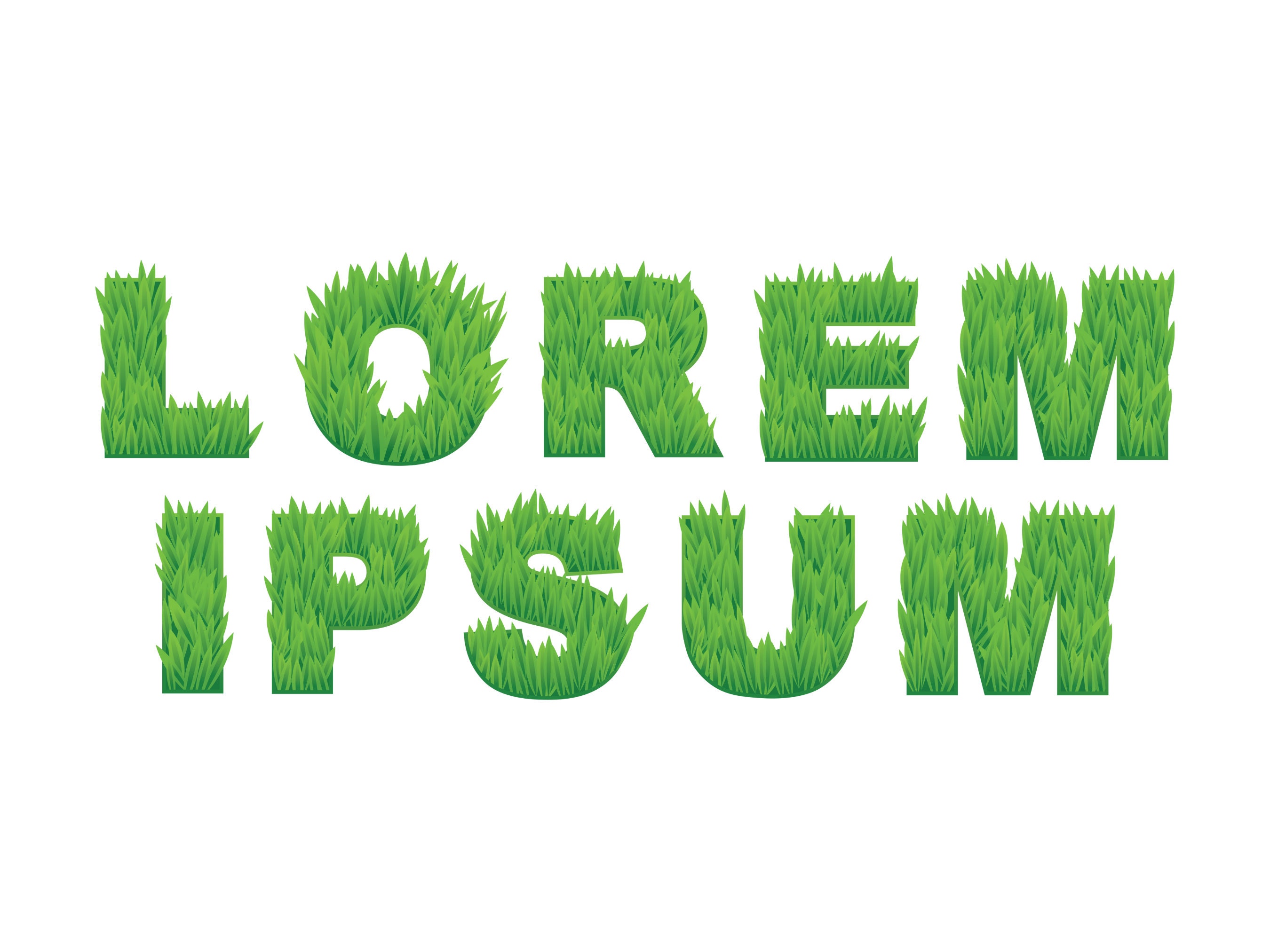 Grass Alphabet Clipart, Field Alphabet Png Svg Eps Ai, Plant Font ...
