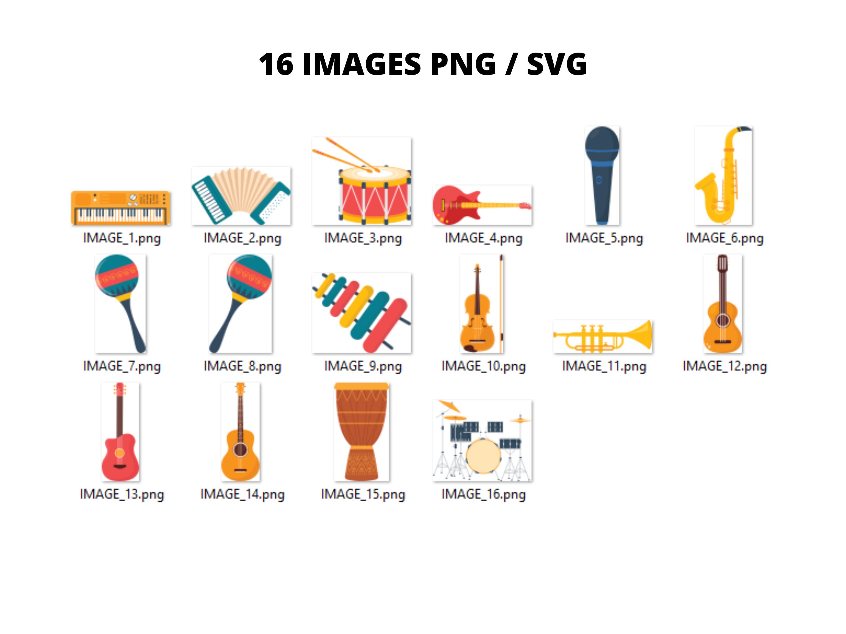 Musical Instruments Clip Art, Musical Instruments Vector Png Svg Eps Ai ...