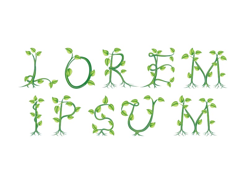 Plant Alphabet Clipart, Botanical Alphabet Vector Png Svg Eps Ai ...
