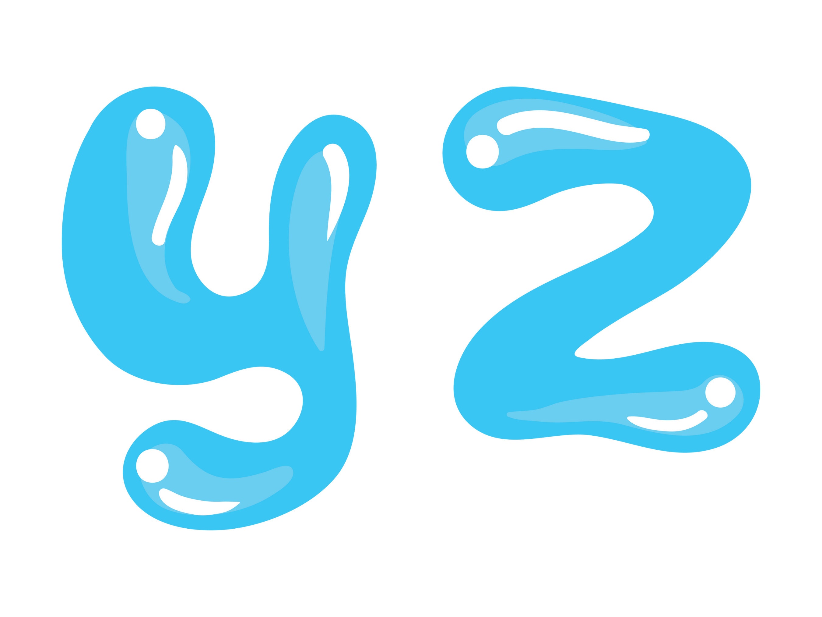 Water Alphabet Clipart, Water Splash Alphabet Vector Png Svg Eps Ai ...