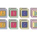 Colorful Baby Blocks Alphabet Clipart, Toy Blocks Alphabet Vector Png ...