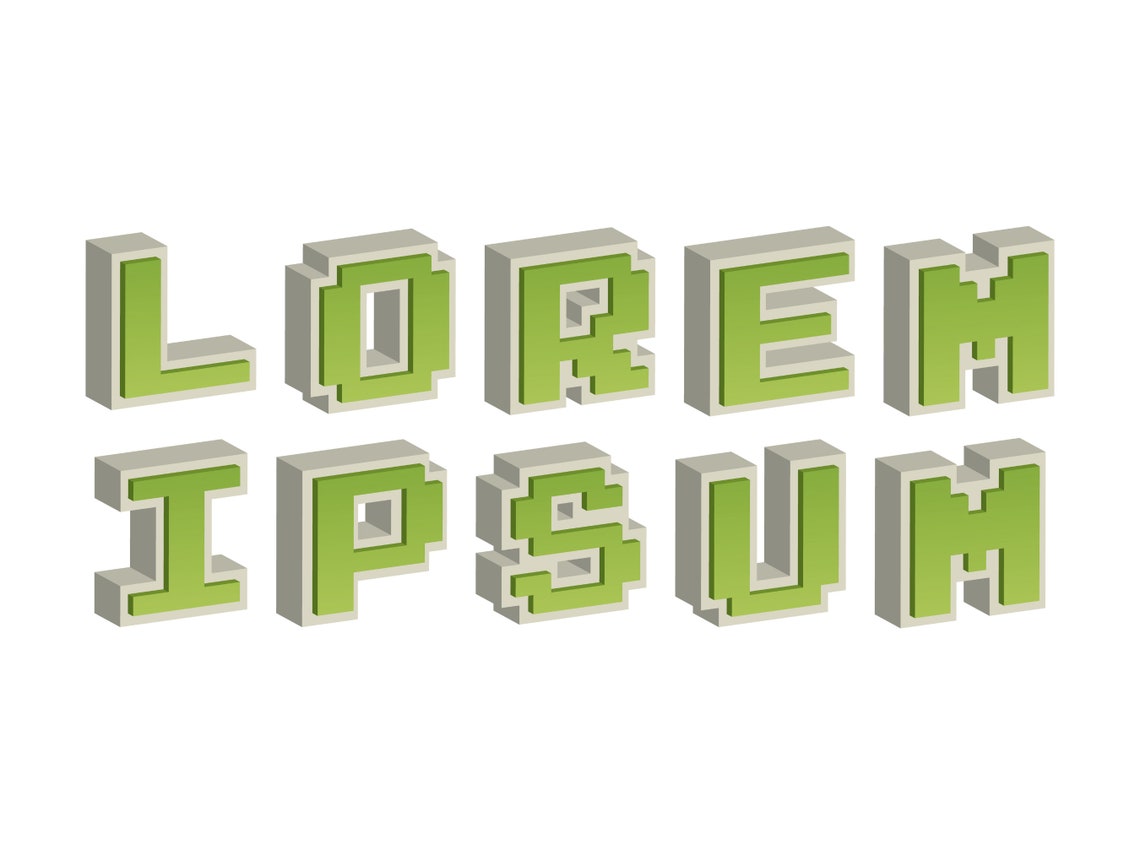 Arcade Alphabet Clipart, Pixel Alphabet Vector Png Eps Ai, Arcade Pixel ...