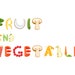 Fruit and Vegetable Alphabet Clipart, Fruit and Vegetable Alphabet ...