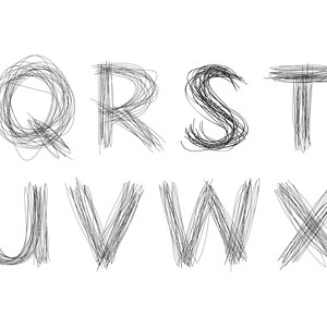 Hand Drawn Sketch Alphabet Clipart Sketch Alphabet Vector Png - Etsy