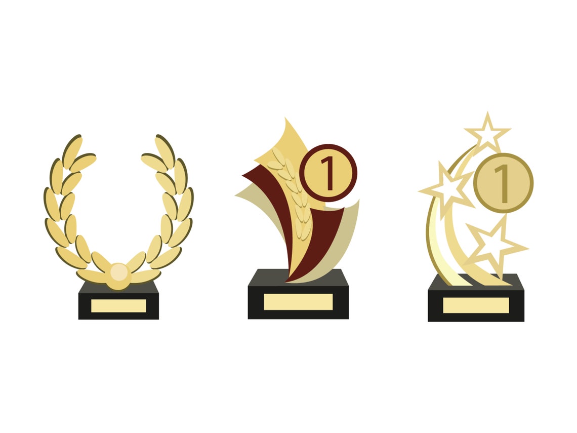 Gold Trophy Clipart, Medal Vector Png Svg Eps Ai, Award Clipart ...