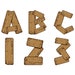 Vintage Wood Alphabet and Numbers Clipart, Wood Letters Clipart, Wood ...