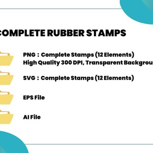 Complete Rubber Stamps Clipart, Complete Digital Stamps Grunge Vector ...