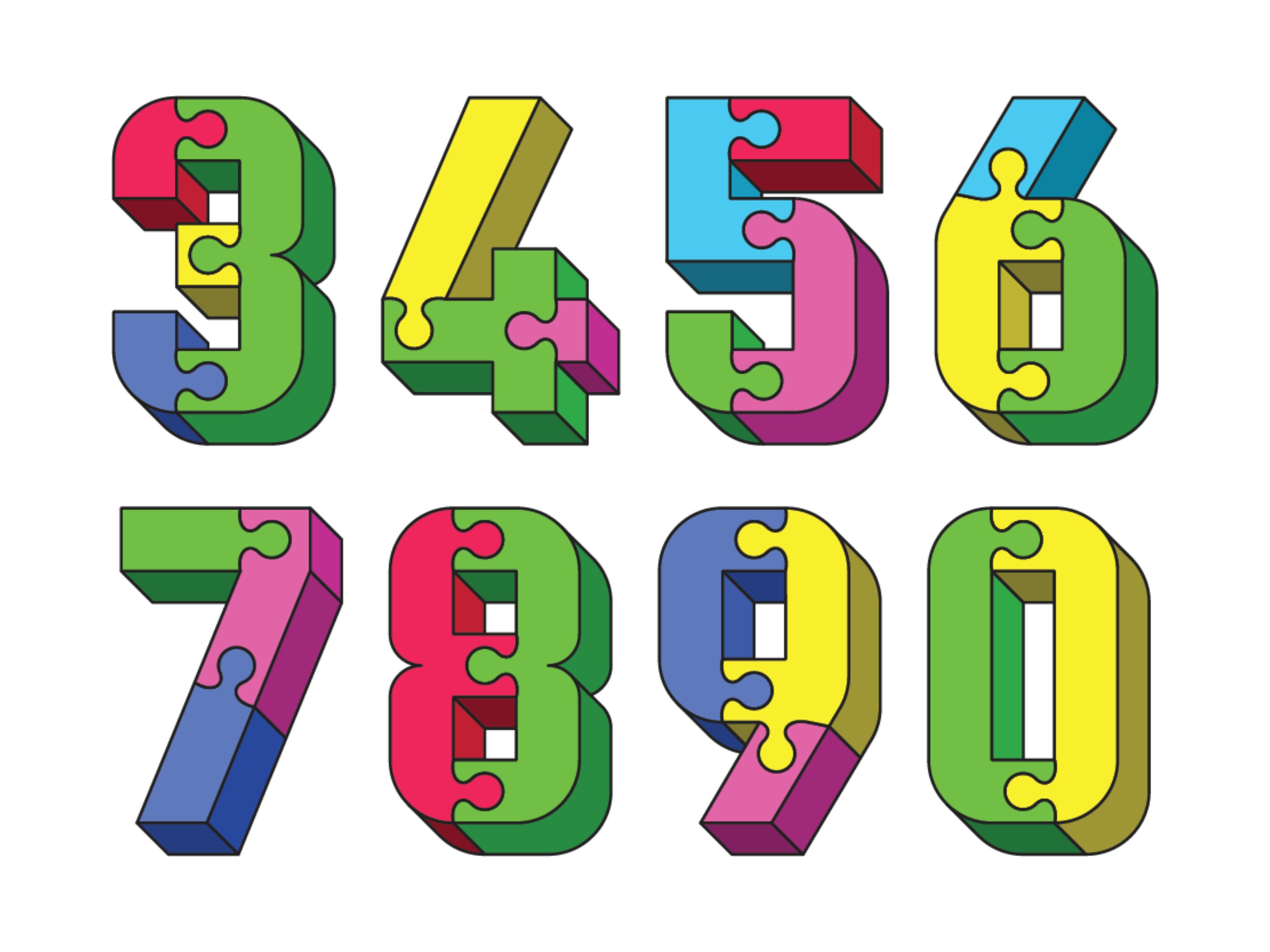 Puzzle Alphabet Clipart, Jigsaw Alphabet Vector Png Svg Eps Ai, 3D ...