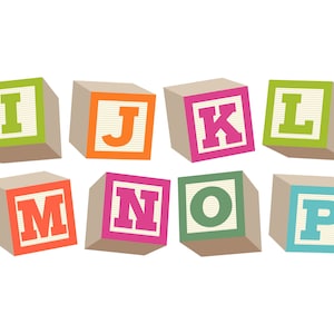 Baby Blocks Alphabet Clipart, Toy Blocks Alphabet Vector Png Svg Eps Ai ...
