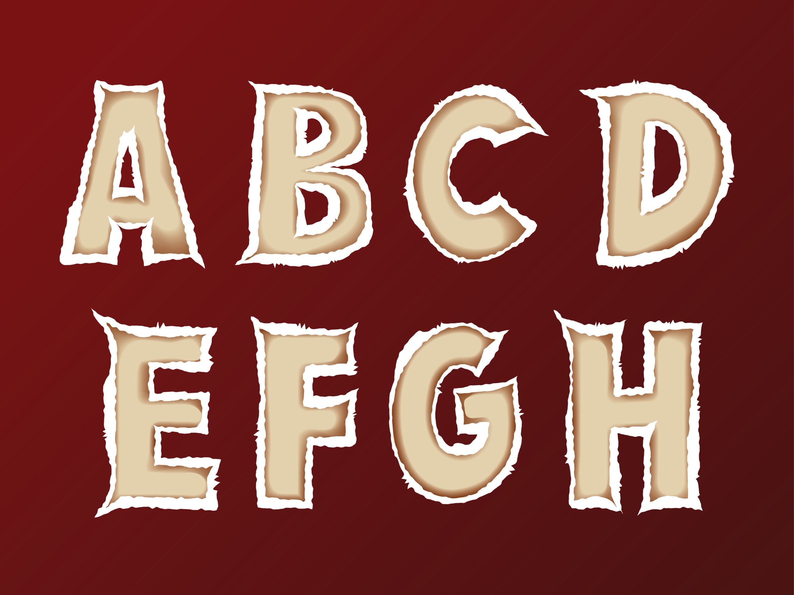 Ripped Open Paper Alphabet Clipart Ripped Alphabet Vector Png - Etsy