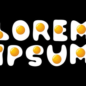 Fried Egg Alphabet Clipart, Sunny Side Alphabet Vector Png Svg Eps Ai ...