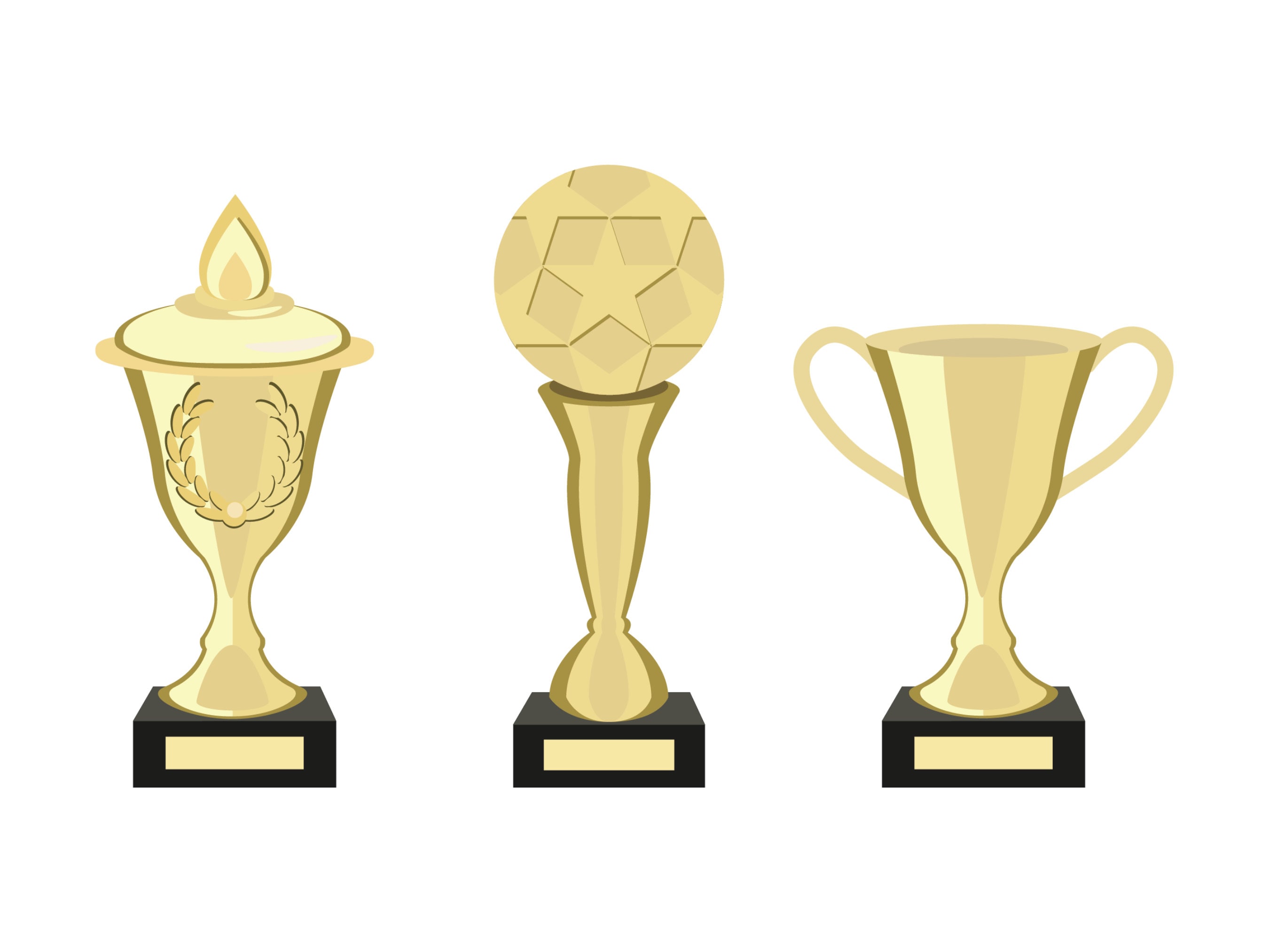 Gold Trophy Clipart, Medal Vector Png Svg Eps Ai, Award Clipart ...