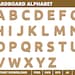 Cardboard Alphabet Clipart, Craft Alphabet Vector Png Svg Eps Ai, Beige ...