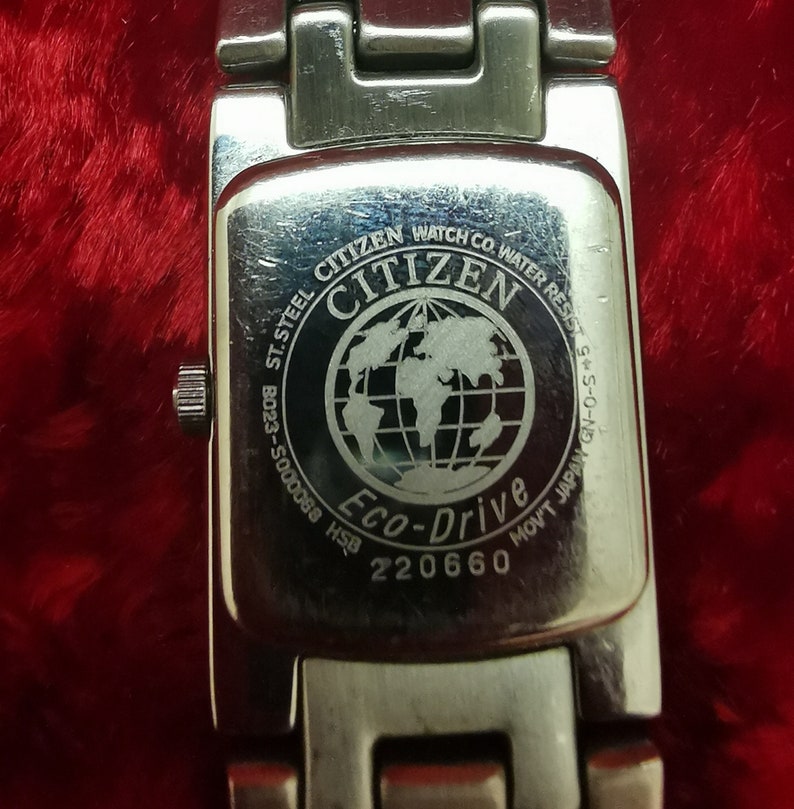 Vintage Citizen Eco-drive B023 S000068 Swarovski Crystal Silver Tone ...