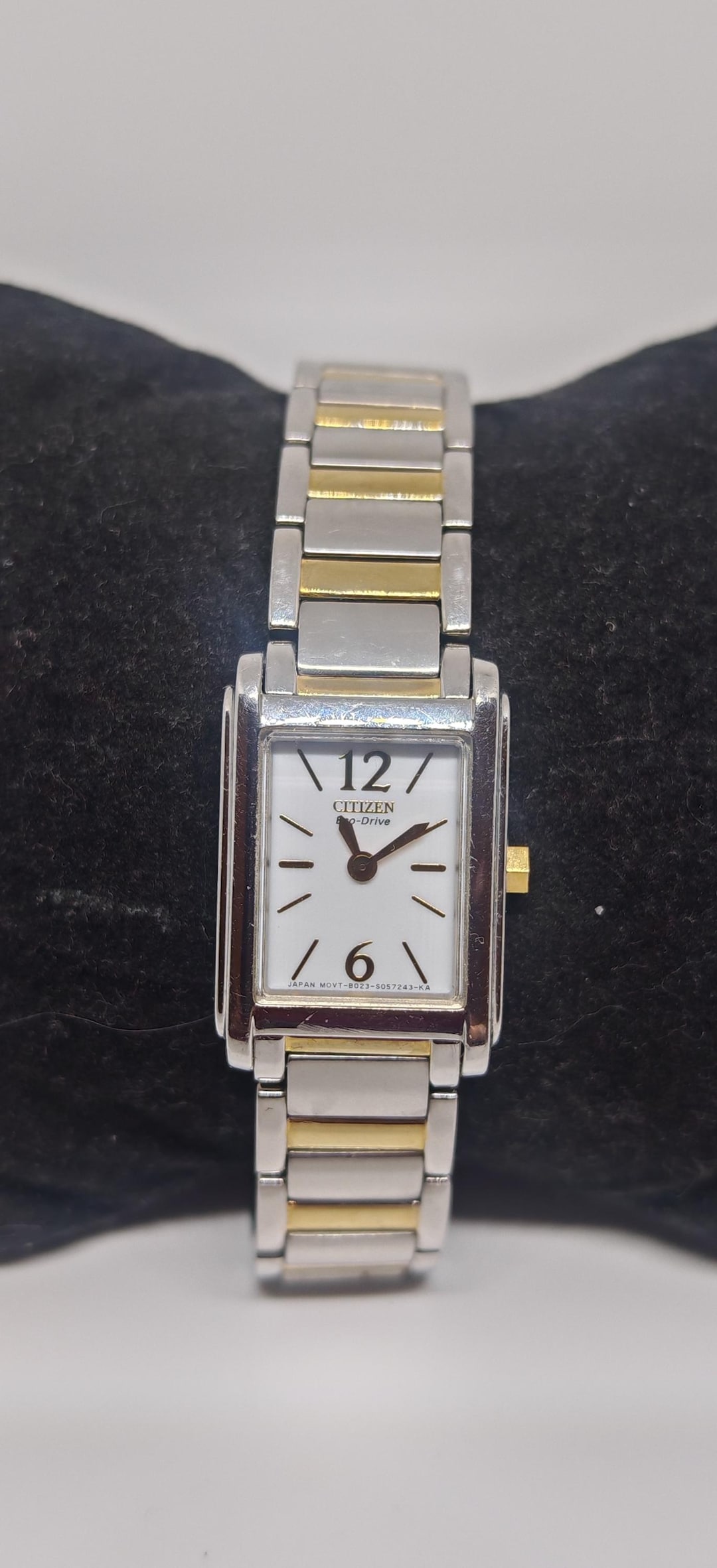 Citizen Eco-drive Two-tone Rectangular Watch, Model B023-S033802 ...