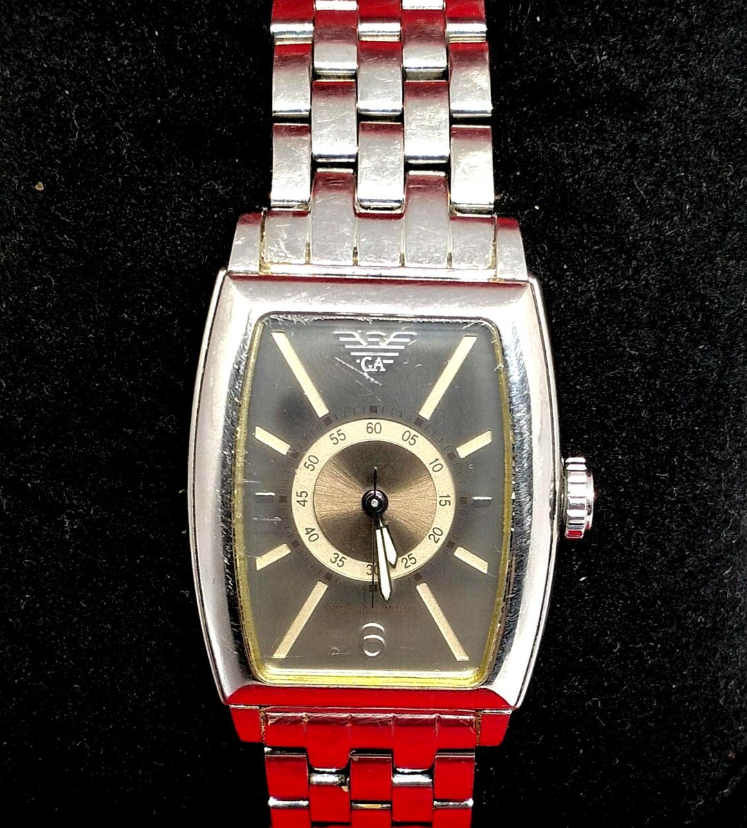 Vintage Emporio Armani Classic AR0912 Ladies Watch Analog Stainless ...
